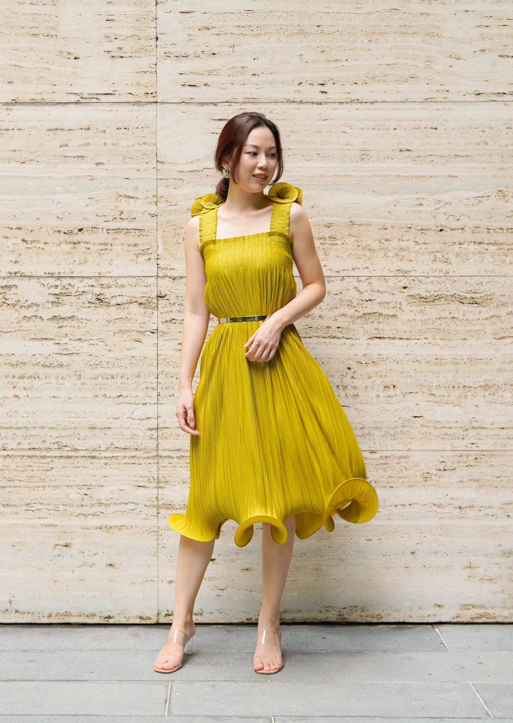 Joy Double Curl Dress – innitbangkok